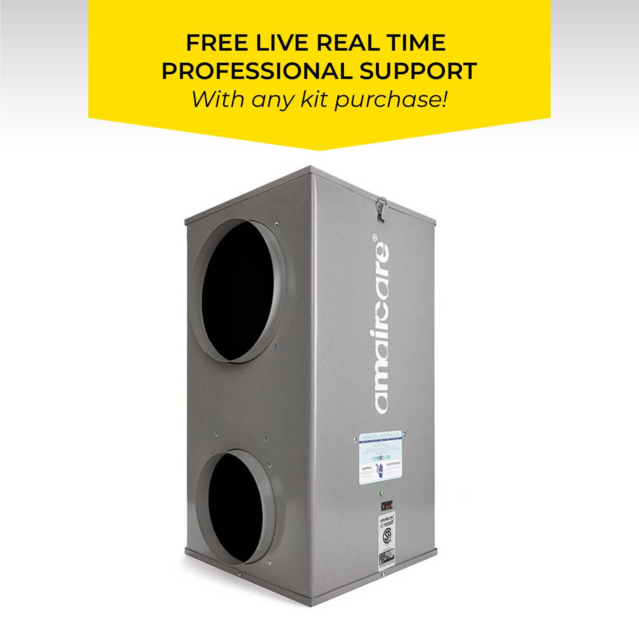 DIY Indoor Air Quality - Amaircare Airwash 675 Whole Home Filtration ...